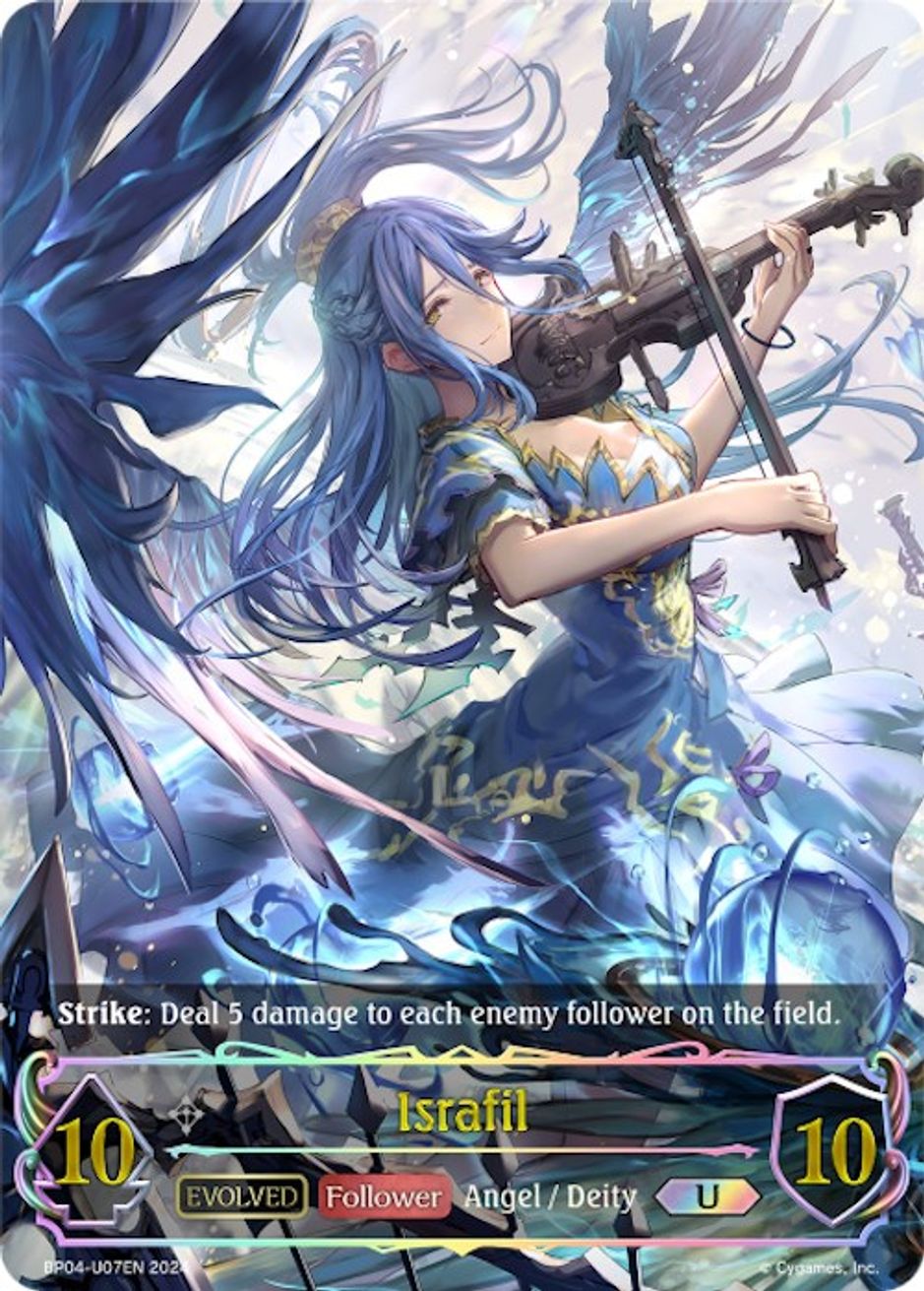 Israfil (Evolved) (U) - BP04: Cosmic Mythos - Shadowverse: Evolve