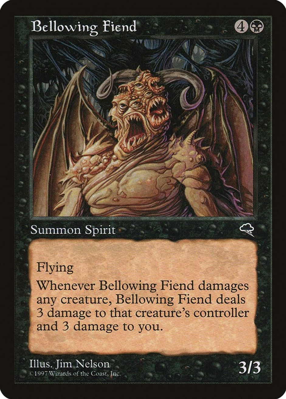 Bellowing Fiend - Tempest - Magic: The Gathering