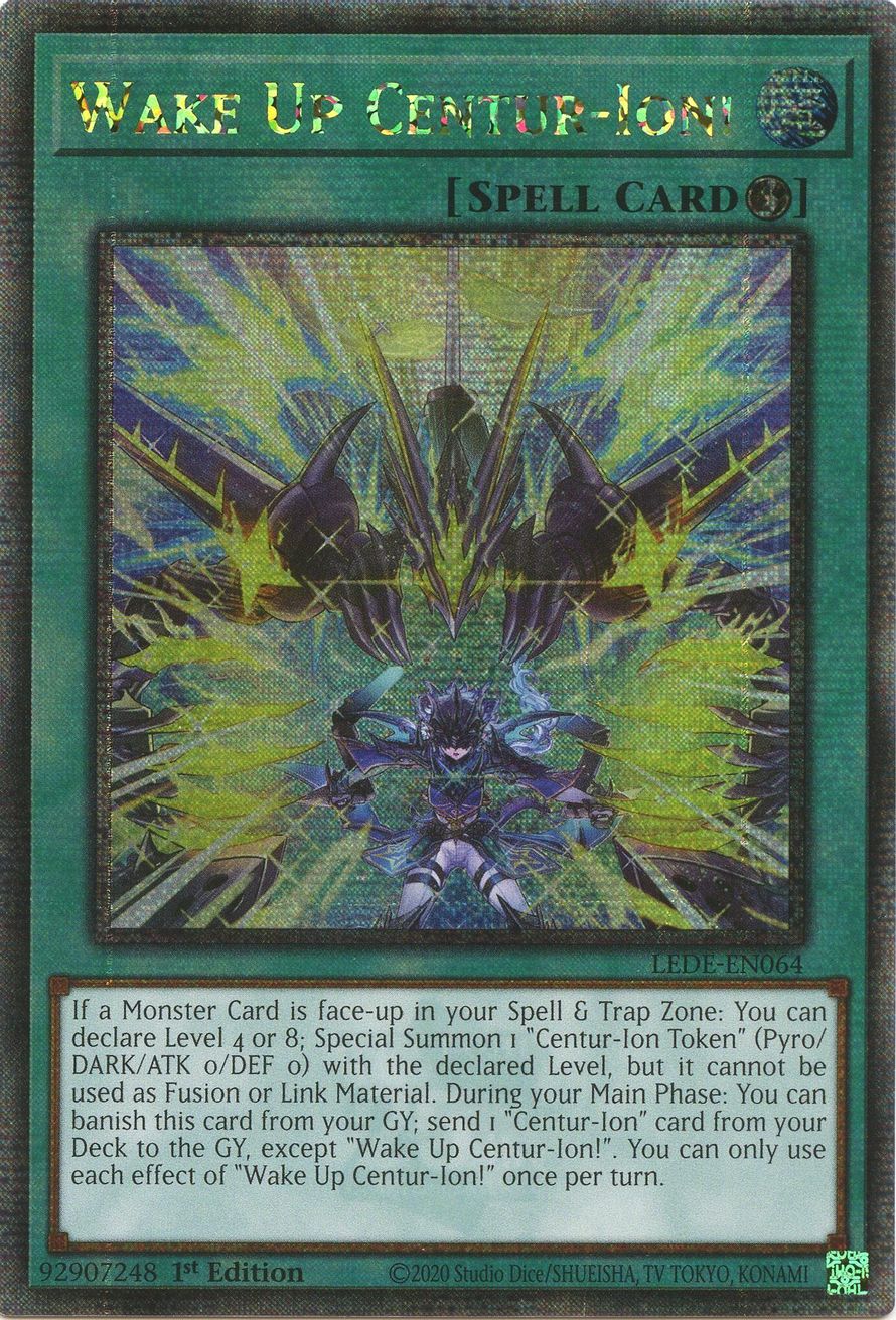Wake Up Centur-Ion! (Quarter Century Secret Rare) - Legacy of Destruction - YuGiOh