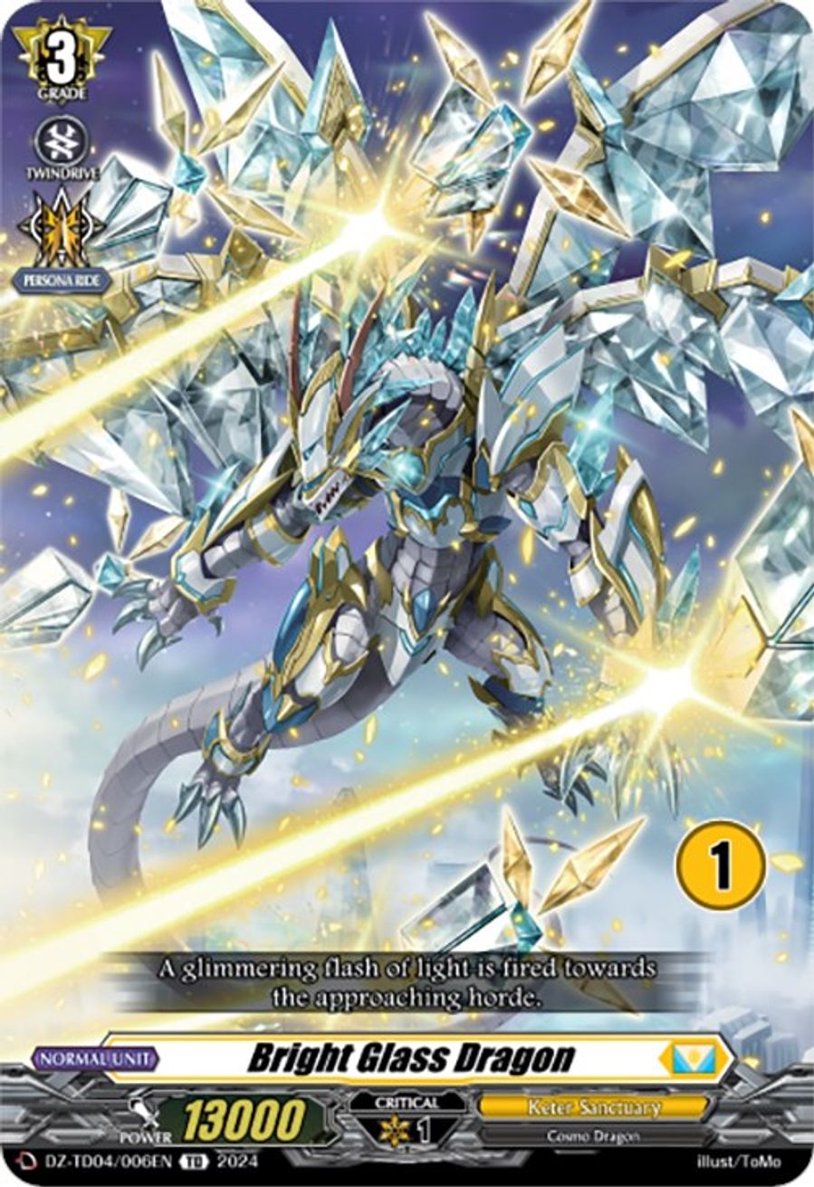 Bright Glass Dragon (1) - DZ-TD04: Start Up Trial Deck "Keter Sanctuary" - Cardfight Vanguard
