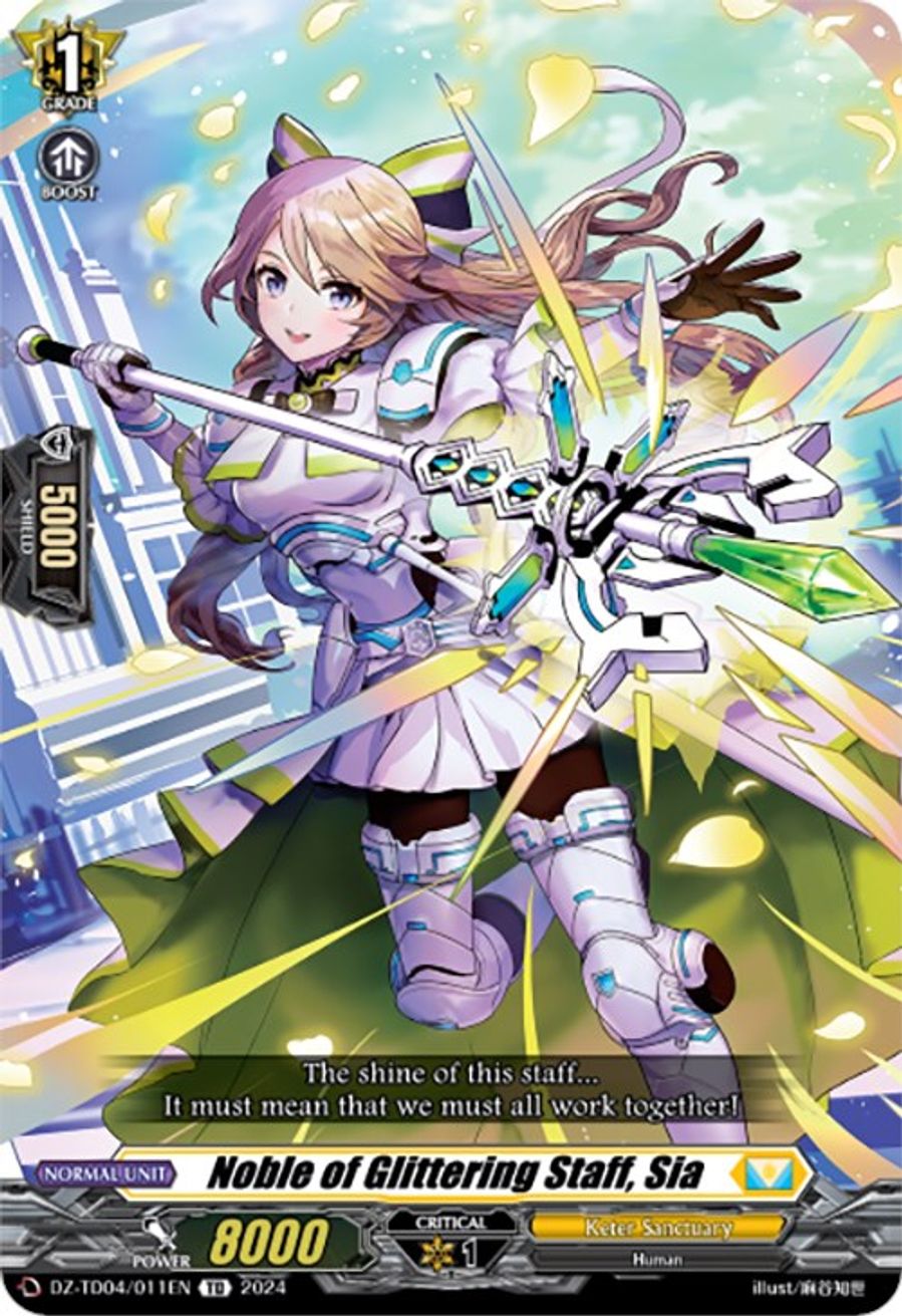 Noble of Glittering Staff, Sia - DZ-TD04: Start Up Trial Deck "Keter Sanctuary" - Cardfight Vanguard