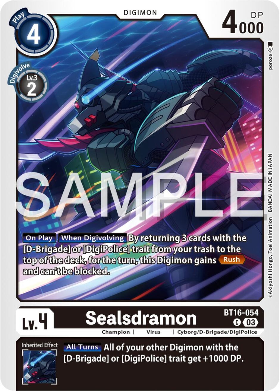 Sealsdramon - Beginning Observer - Digimon Card Game