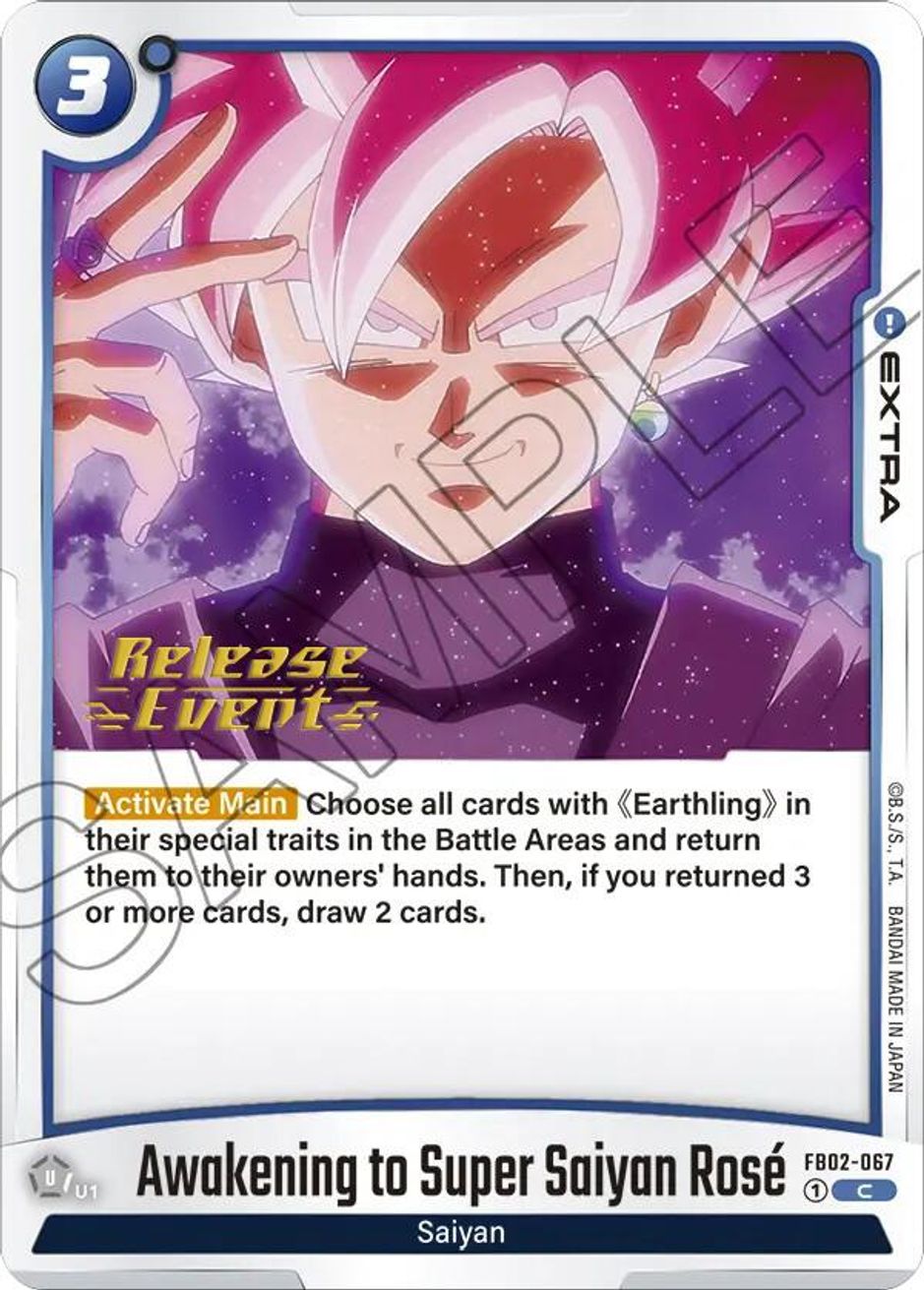 Awakening to Super Saiyan Rose - Blazing Aura Pre-Release Cards - Dragon Ball Super: Fusion World
