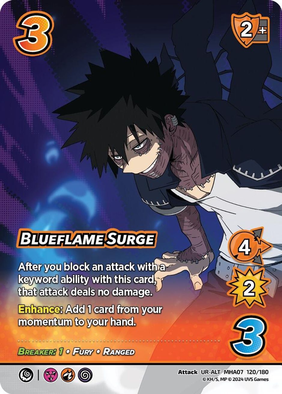 Blueflame Surge (Alternate Art) - UniVersus: My Hero Academia: Girl Power - UniVersus