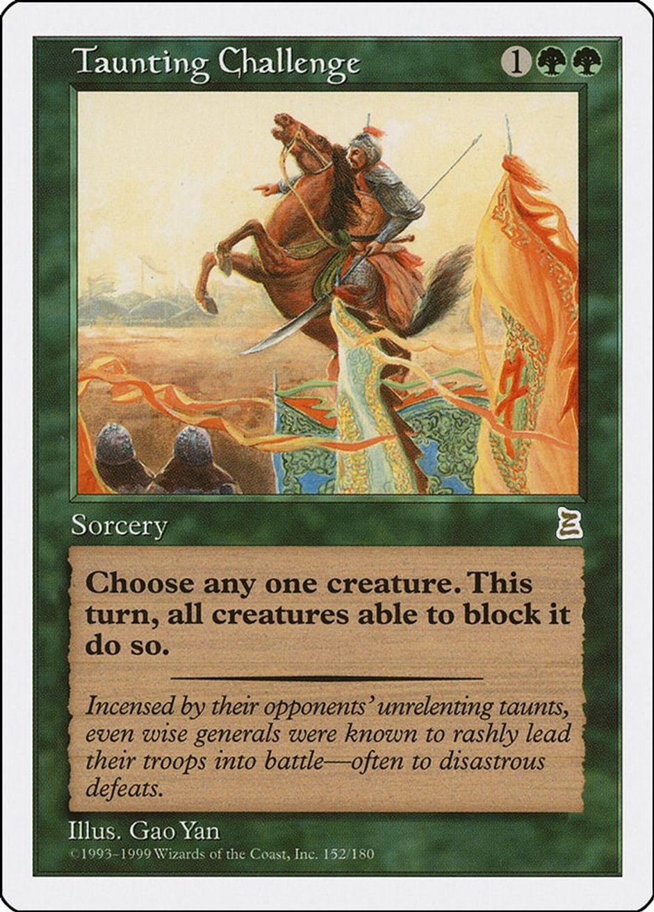 Taunting Challenge - Portal Three Kingdoms - Magic: The Gathering