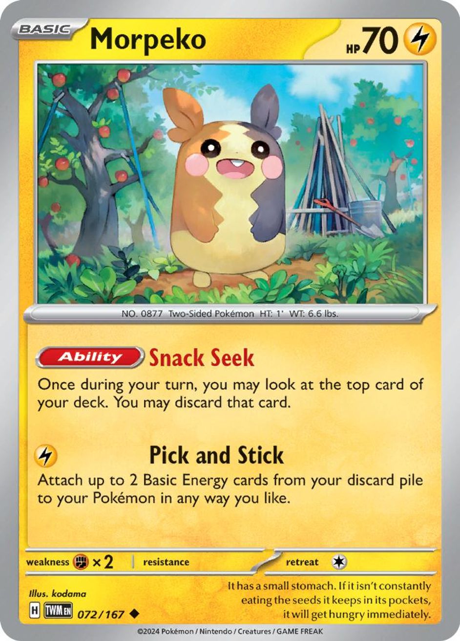 Morpeko - SV06: Twilight Masquerade - Pokemon - TCGplayer.com