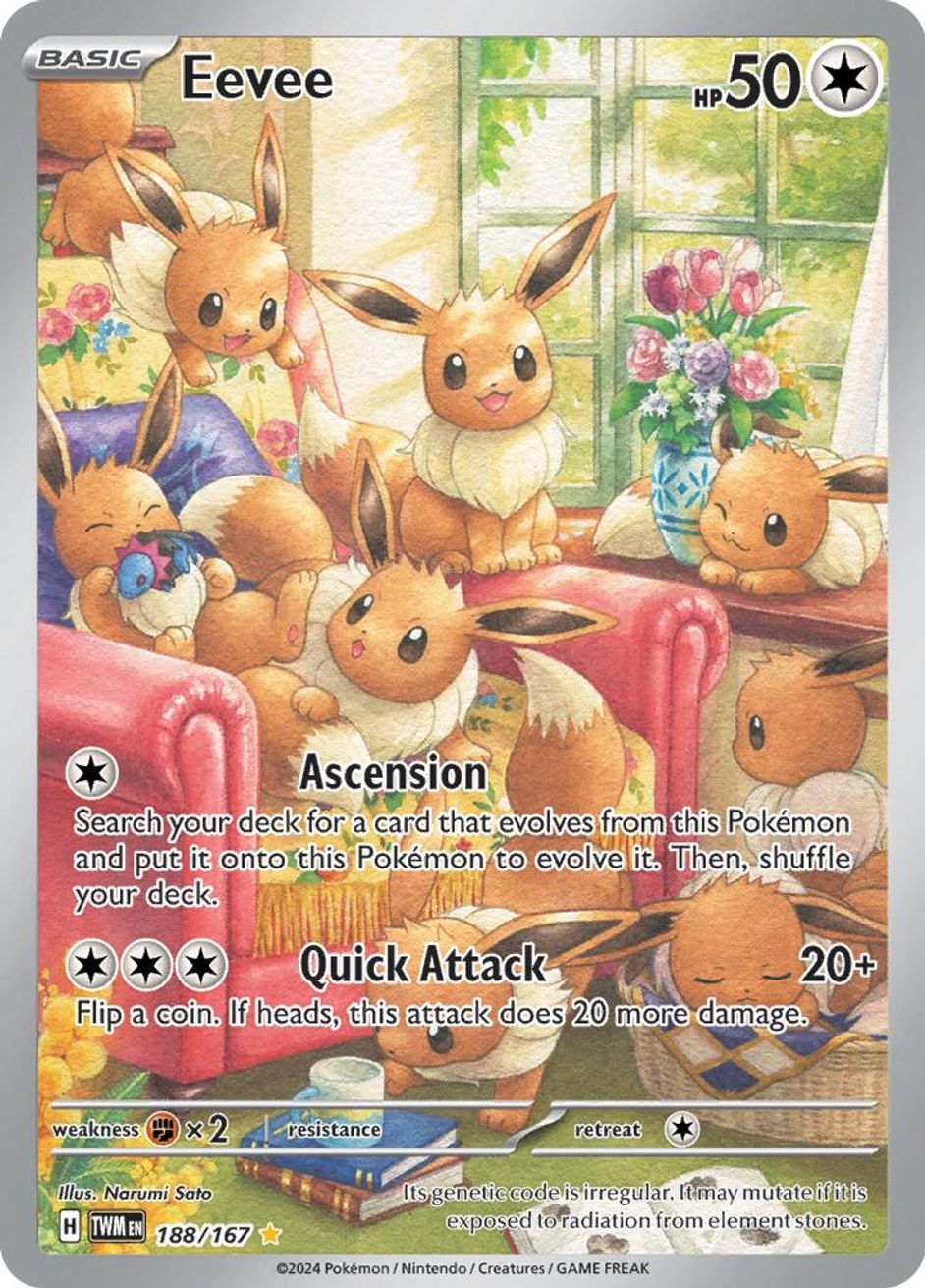 Eevee 188 167 Sv06 Twilight Masquerade Pokemon