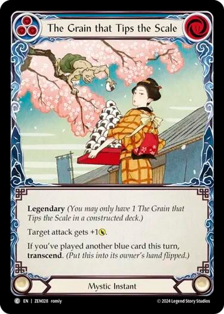 The Grain that Tips the Scale - Blitz Deck: Part the Mistveil - Zen - Flesh and Blood TCG
