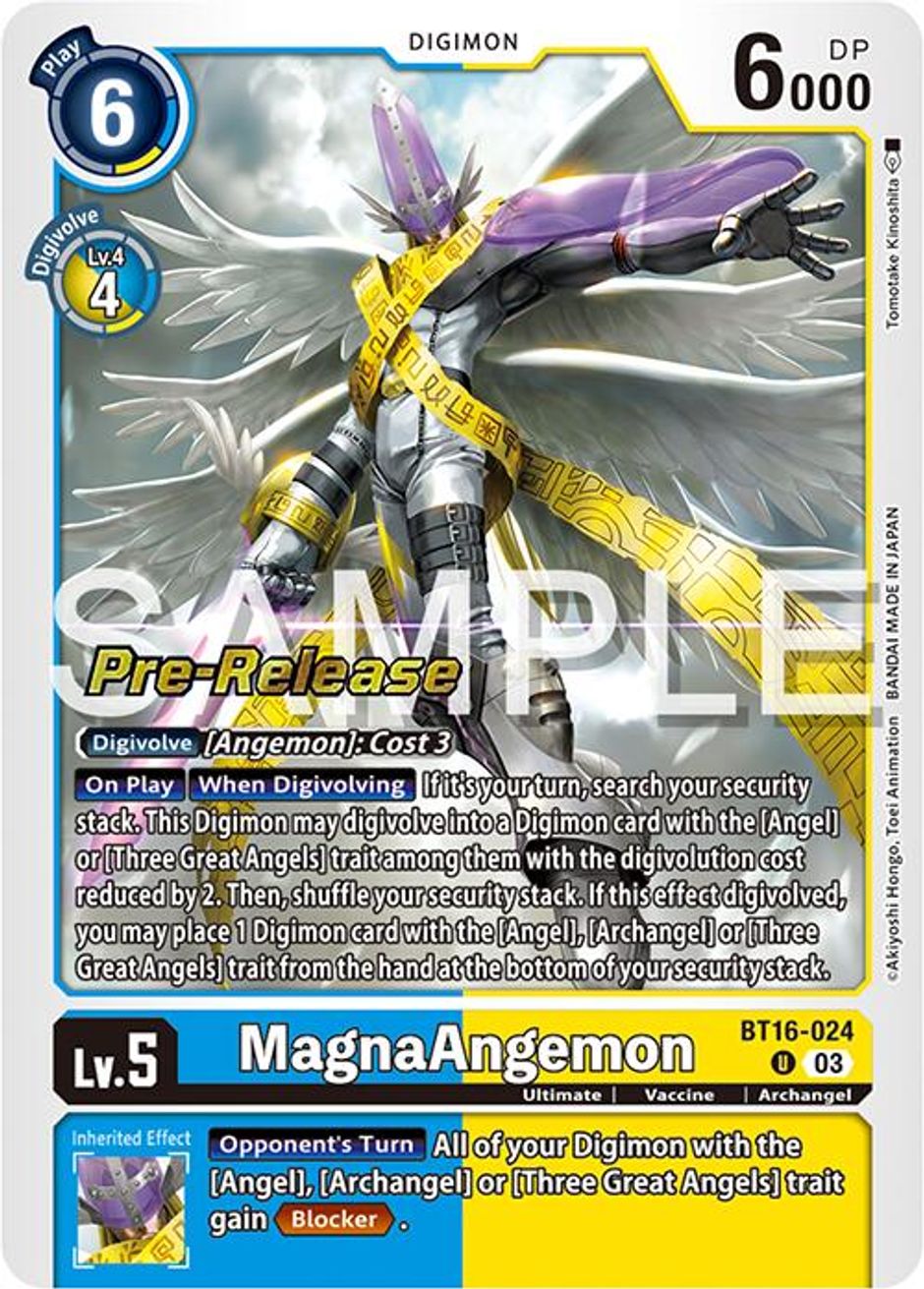 MagnaAngemon - Beginning Observer Pre-Release Cards - Digimon Card Game