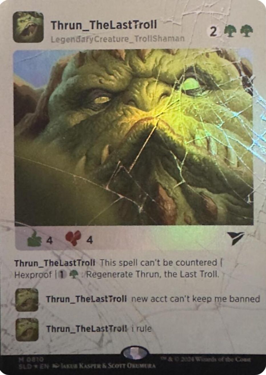 Thrun, the Last Troll (Rainbow Foil) - Secret Lair Drop Series - Magic ...