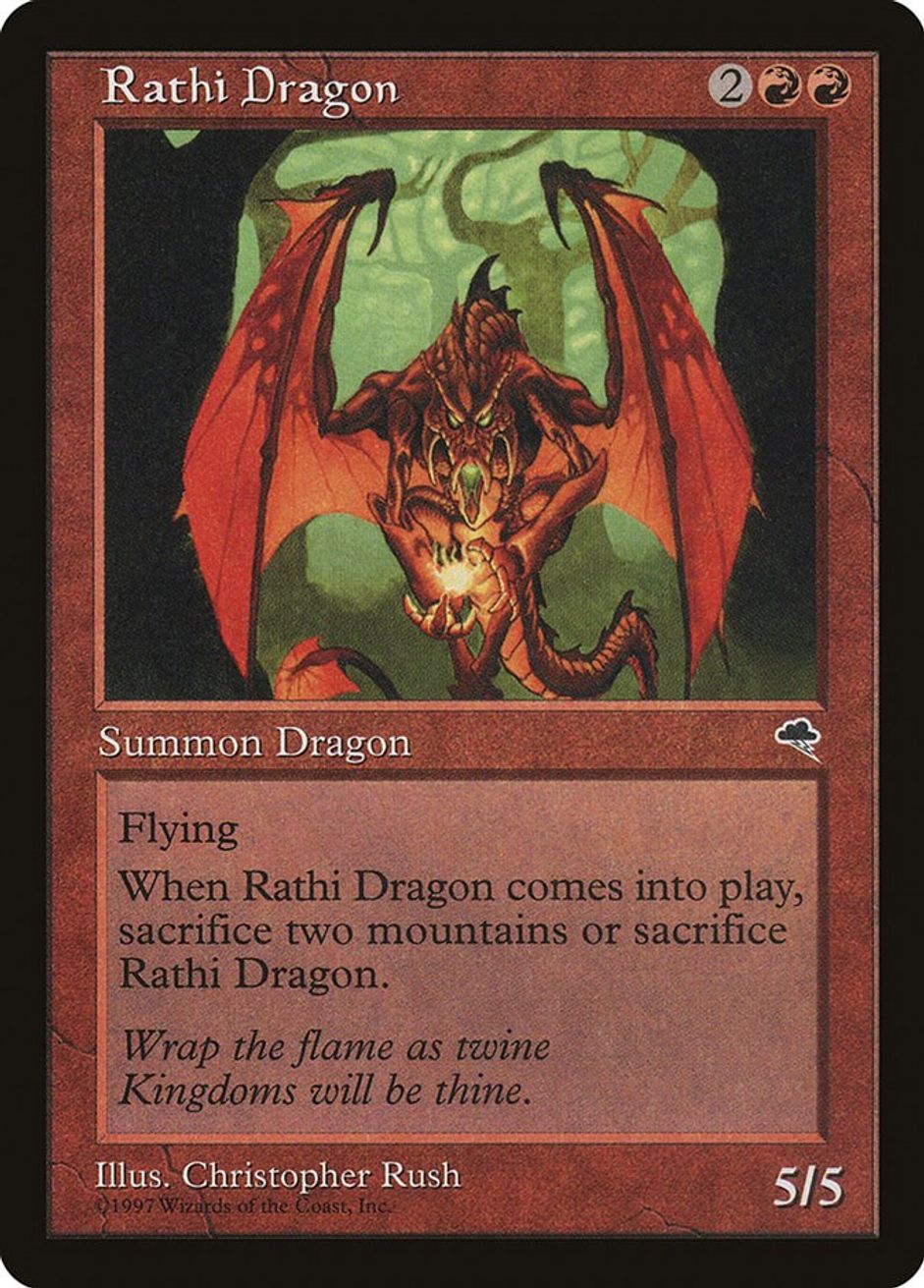 Rathi Dragon - Tempest - Magic: The Gathering