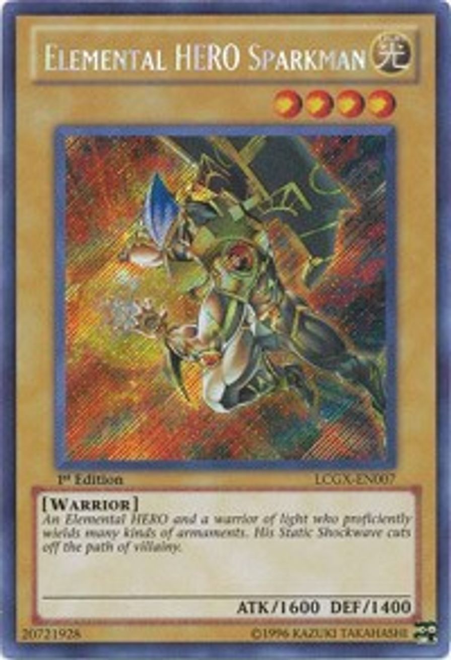 Elemental HERO Sparkman (Alternate Art) - Legendary Collection 2 - YuGiOh