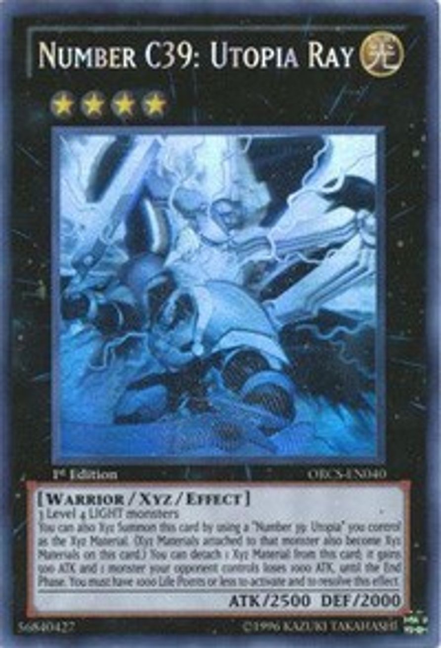 Number C39: Utopia Ray (Ghost Rare) - Order of Chaos - YuGiOh