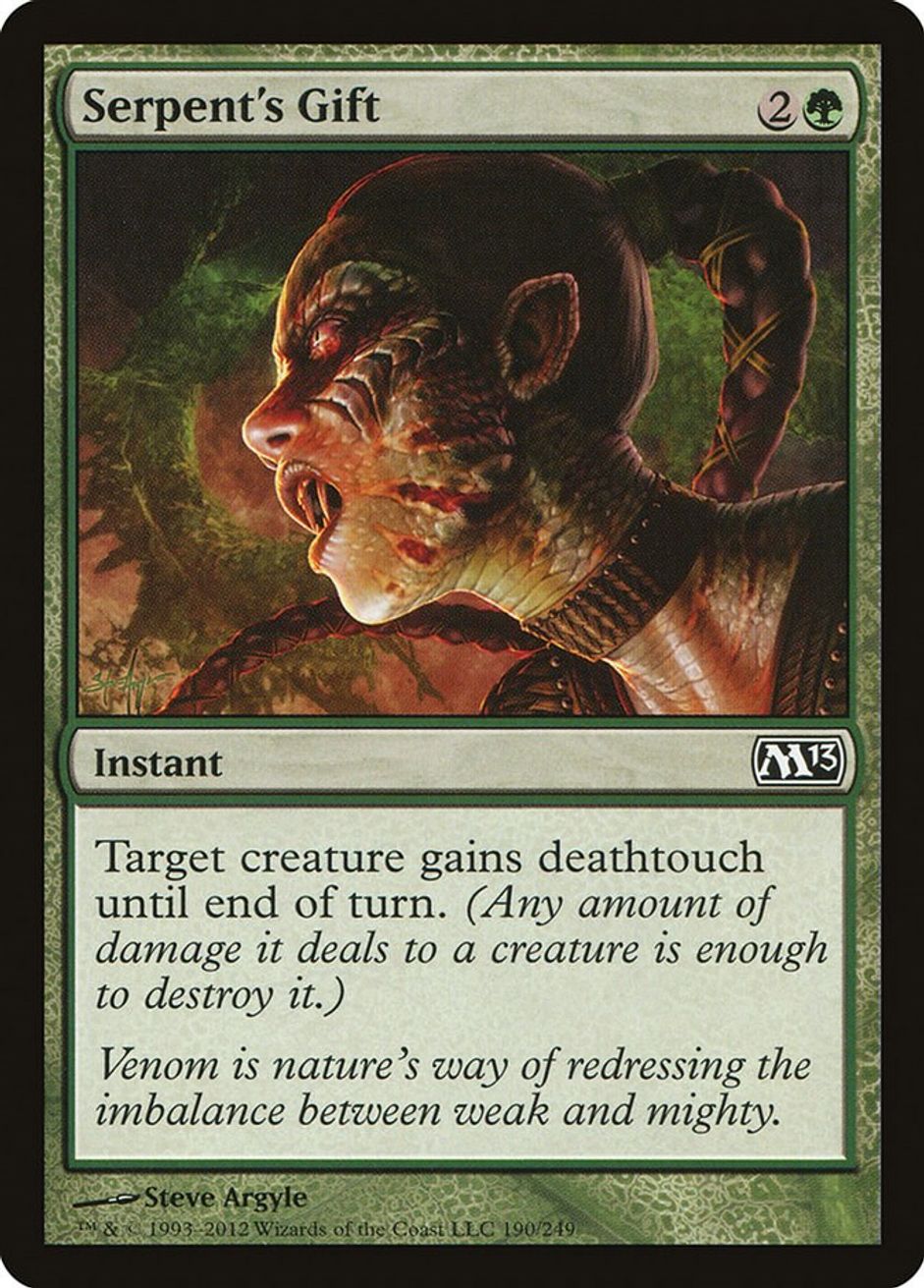Serpent's Gift - Magic 2013 (M13) - Magic: The Gathering