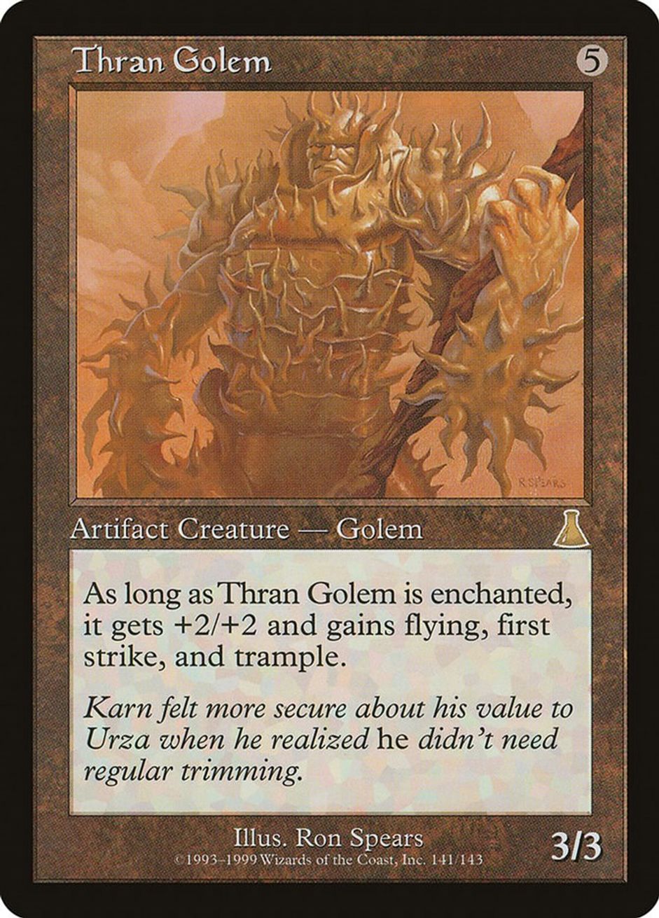 Thran Golem - Urza's Destiny - Magic: The Gathering