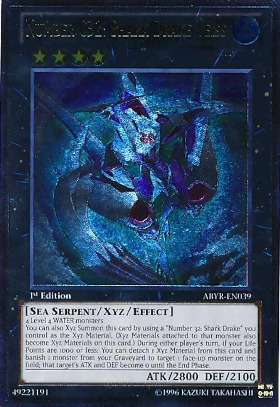 Number C32: Shark Drake Veiss (UTR) - Abyss Rising - YuGiOh
