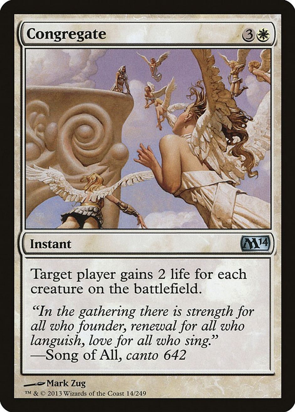 Congregate - Magic 2014 (M14) - Magic: The Gathering