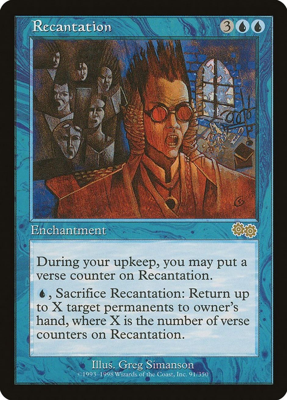 Recantation - Urza's Saga - Magic: The Gathering