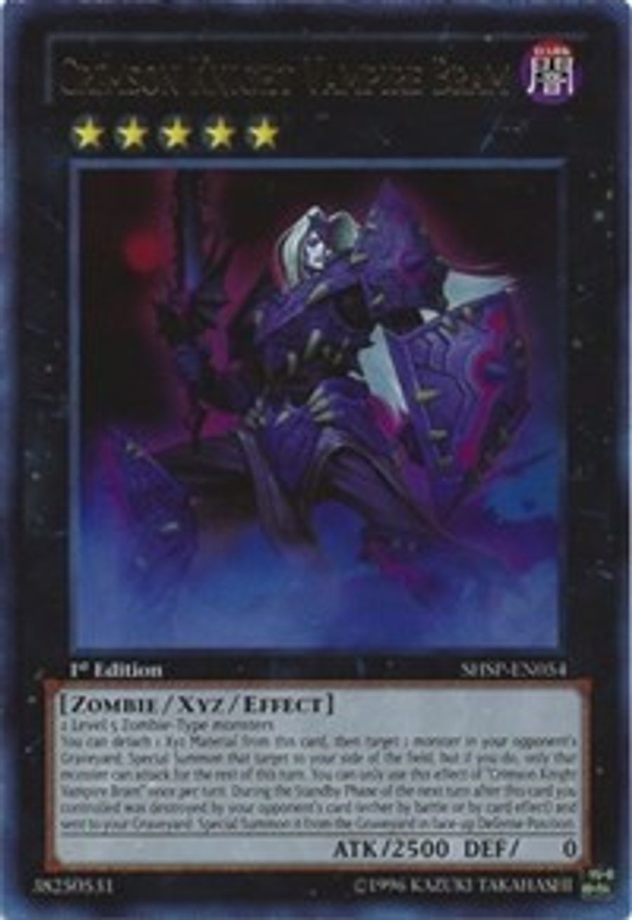 Crimson Knight Vampire Bram - Shadow Specters - YuGiOh