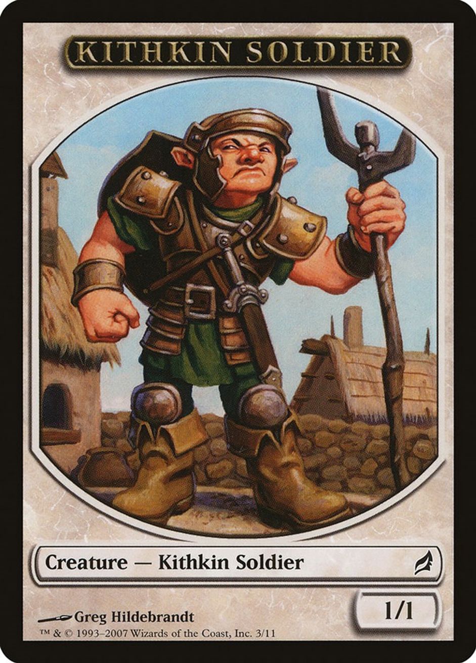 Kithkin Soldier Token - Lorwyn - Magic: The Gathering
