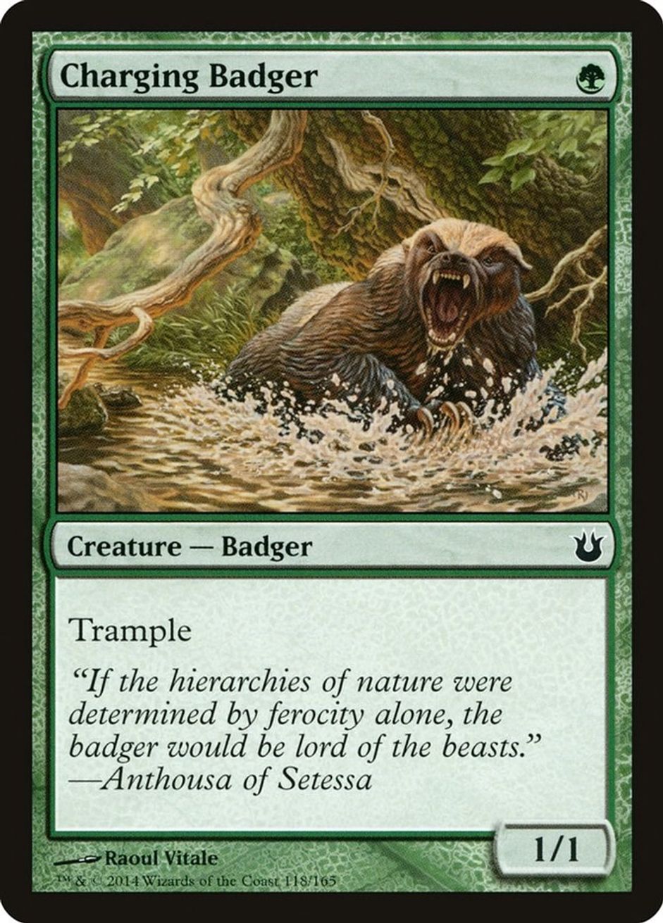 Charging Badger - Born of the Gods - Magic: The Gathering
