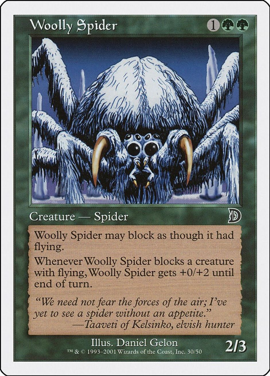 Woolly Spider - Deckmasters Garfield vs Finkel - Magic: The Gathering