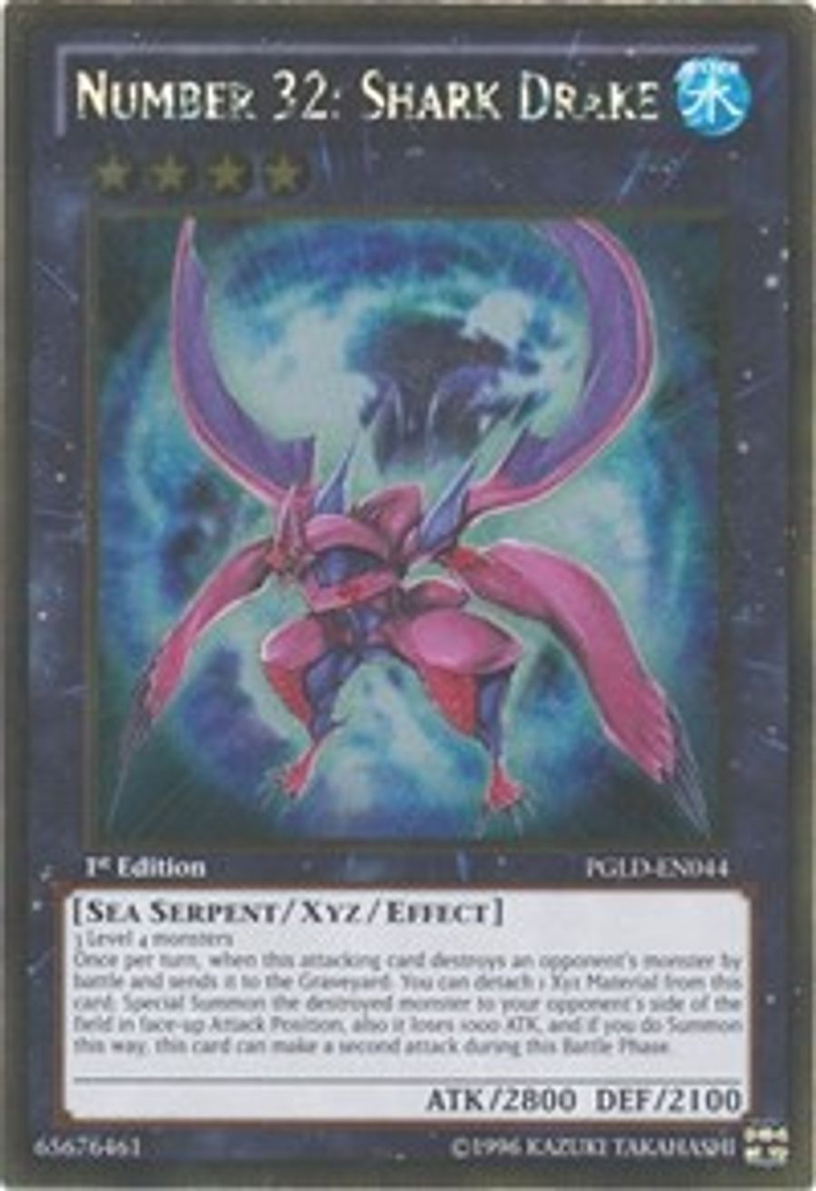 Number 32: Shark Drake - Premium Gold - YuGiOh