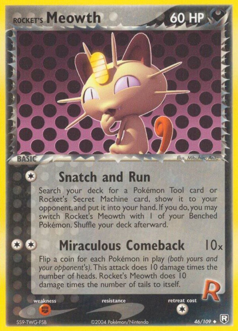Rocket's Meowth - Team Rocket Returns - Pokemon