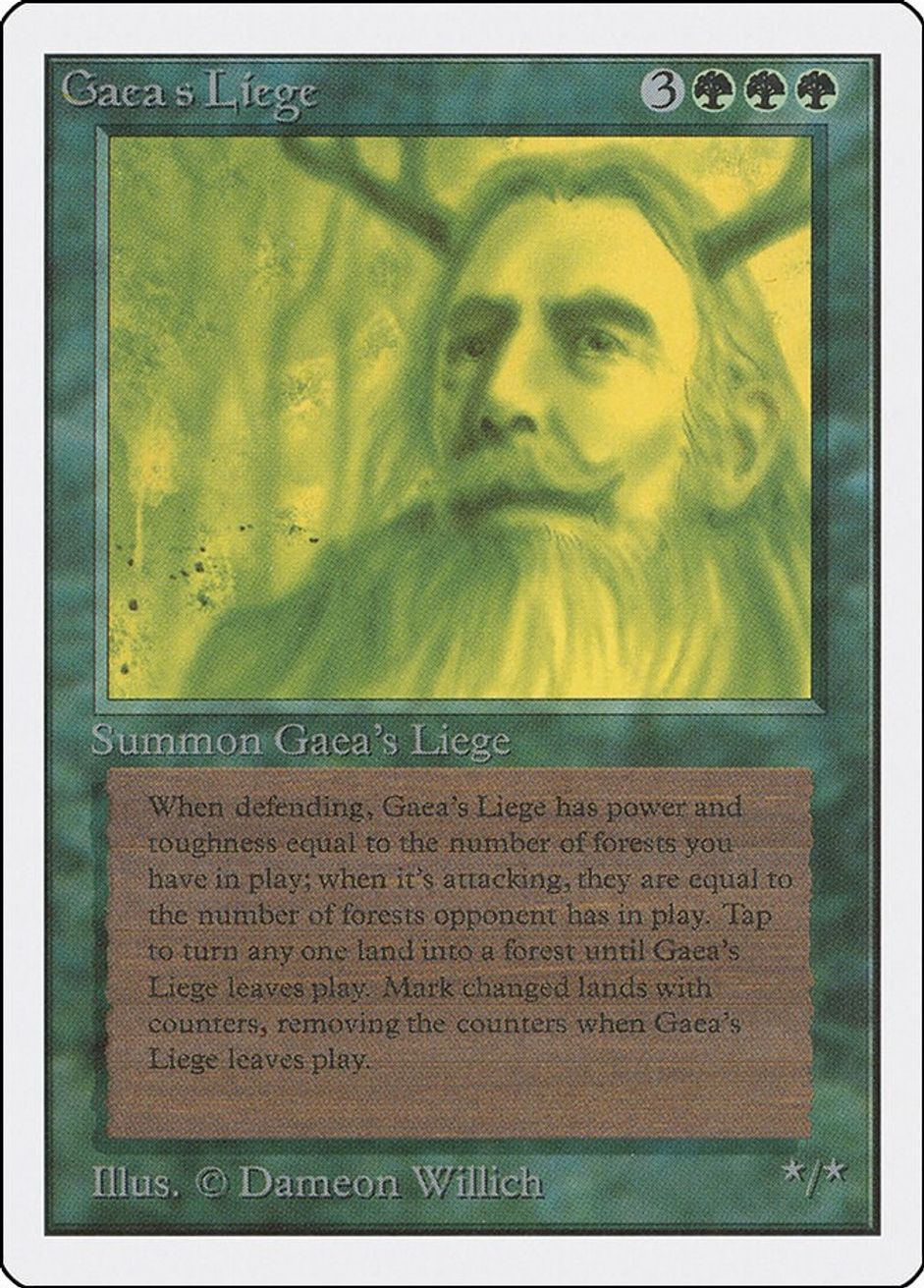 Gaea's Liege - Unlimited Edition - Magic: The Gathering