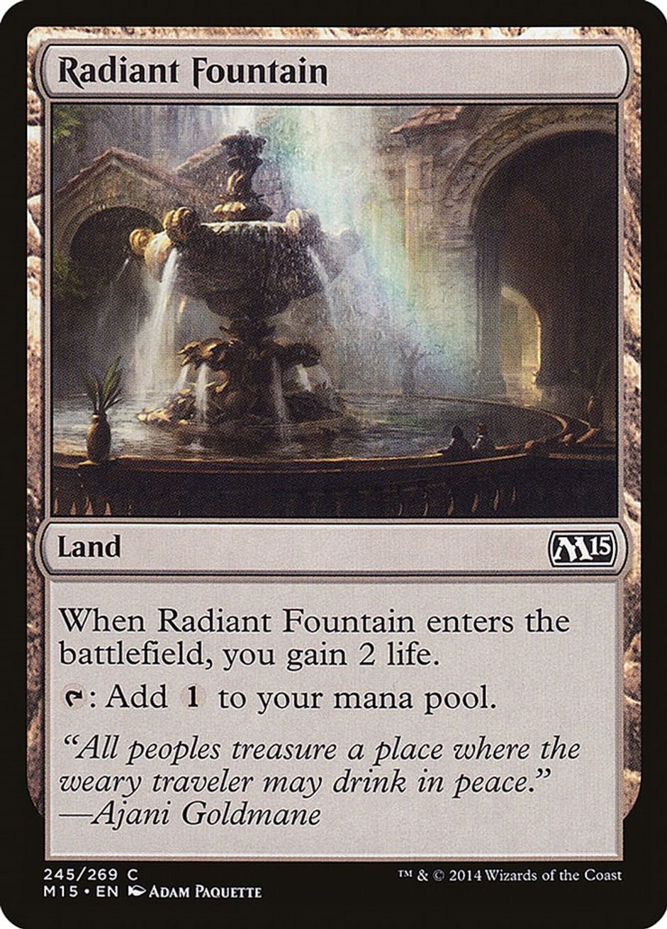 Radiant Fountain - Magic 2015 (M15) - Magic: The Gathering