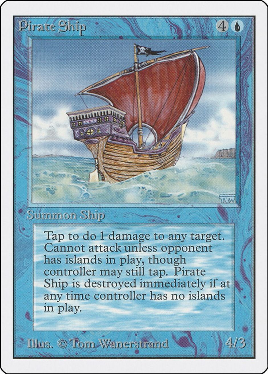 Pirate Ship - Unlimited Edition - Magic: The Gathering