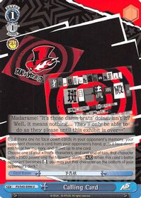 Calling Card (Red) - Persona 5 - Weiss Schwarz - TCGplayer.com
