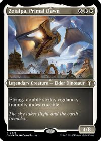 Wayward Swordtooth (Foil Etched) - Commander Masters - Magic: The Gathering