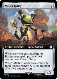 Masterwork of Ingenuity (Extended Art) (Surge Foil) - Universes Beyond: Fallout - Magic: The ...