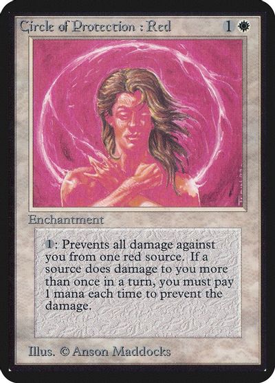Circle of Protection: Red - Alpha Edition - Magic: The Gathering ...