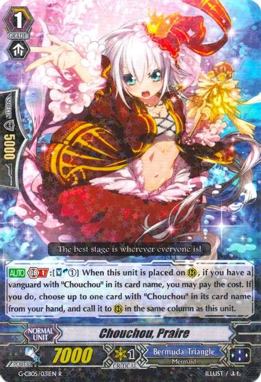 Chouchou, Praire - G-CB05: Prismatic Divas - Cardfight Vanguard - TCGplayer.com
