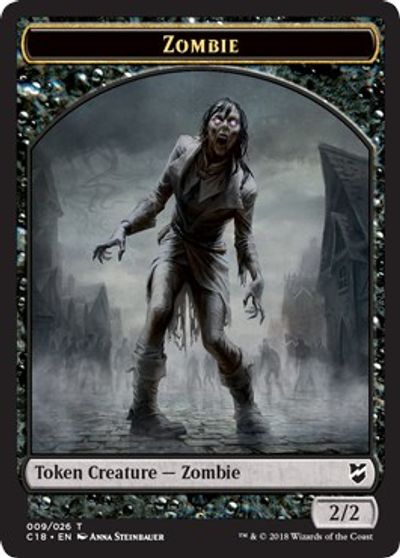 Zombie // Shapeshifter Double-sided Token - Commander 2018 - Magic: The ...