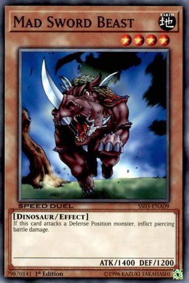 Mad Sword Beast - Speed Duel Decks: Ultimate Predators - YuGiOh ...