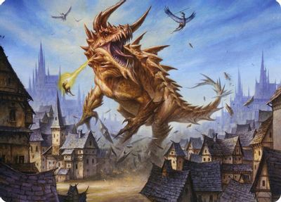 Tarrasque Art Card - Art Series: Adventures in the Forgotten Realms ...