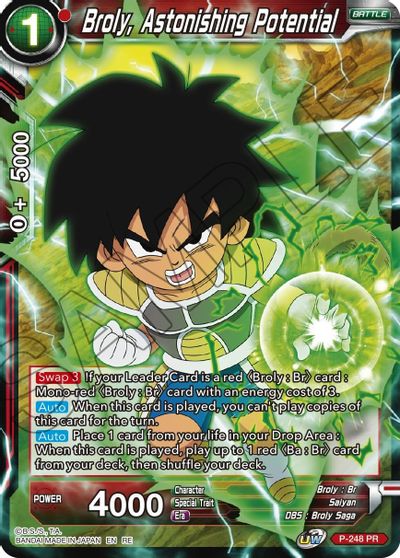 Broly, Astonishing Potential - Mythic Booster - Dragon Ball Super CCG ...