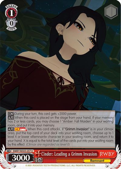 Buy Cinder: Leading a Grimm Invasion - RWBY at TCGplayer.com