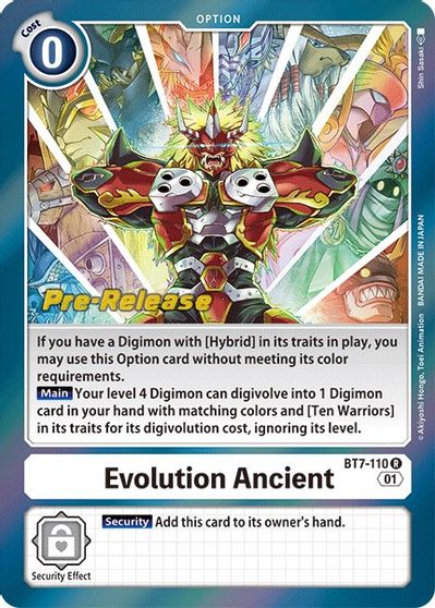 Evolution Ancient - Next Adventure Pre-Release Cards - Digimon Card ...