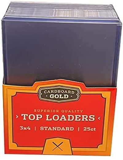 3"X4" Clear Standard Toploaders (25-Count) - Cardboard Gold Toploaders ...