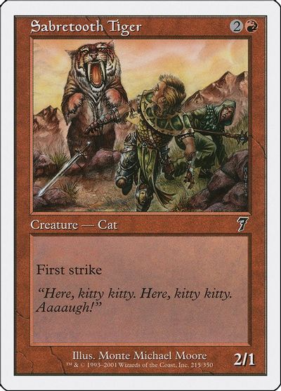 Sabretooth Tiger - 7th Edition - Magic: The Gathering - TCGplayer.com
