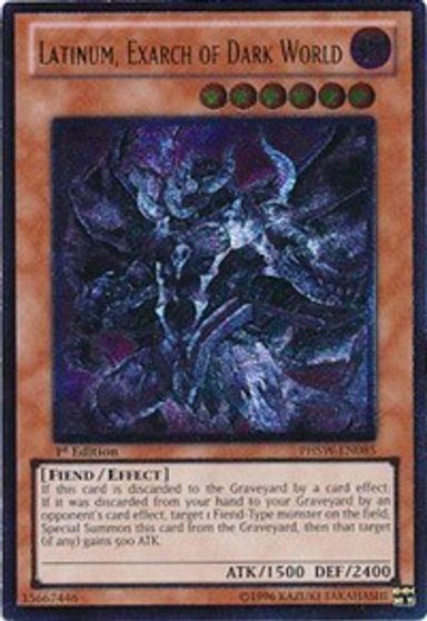 Latinum, Exarch of Dark World (UTR) - Photon Shockwave - YuGiOh ...