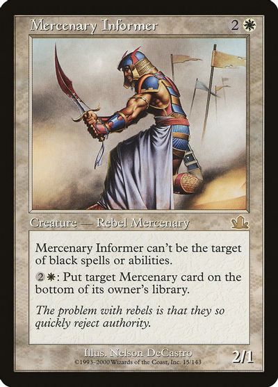 Mercenary Informer - Prophecy - Magic: The Gathering - TCGplayer.com