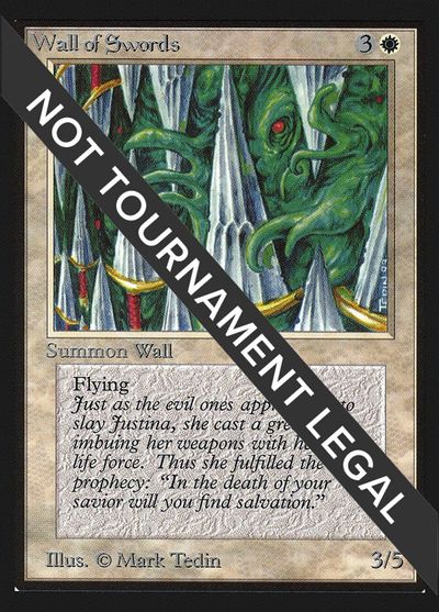 Wall of Swords (IE) - International Edition - Magic: The Gathering ...