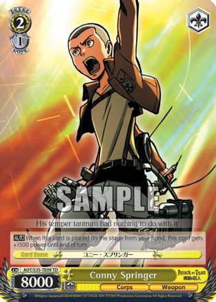 Conny Springer - Attack on Titan - Weiss Schwarz