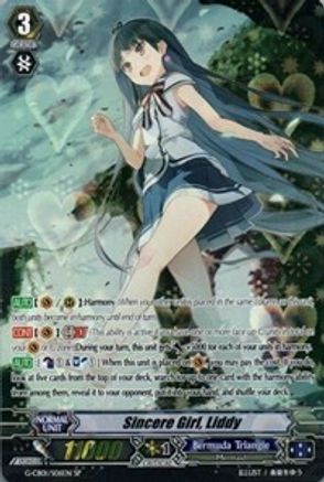 Sincere Girl, Liddy (SP) - G-CB01: Academy of Divas - Cardfight Vanguard