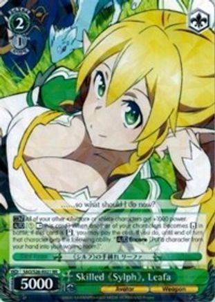 Skilled Sylph, Leafa - Sword Art Online Vol.2 - Weiss Schwarz